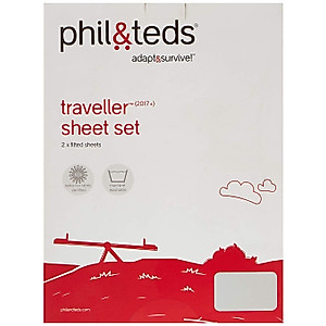 phil & teds Traveller (2017+) Sheet Set, 2 Count