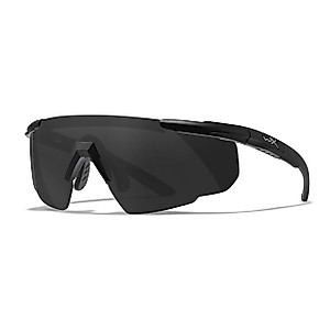 Wiley X Saber Advanced Shooting Glasses ANSI Z87.1+ Safety Sunglasses for Men UV and Eye Protection for Hunting and Shooting Matte Black Frames, Changeable Lenses, Ballistic Rated