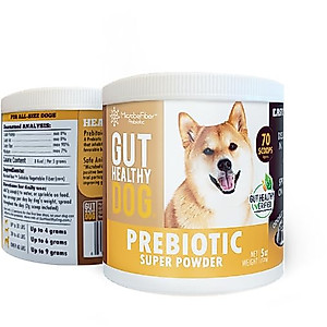 Gut Healthy Dog Prebiotic Super Powder - Digestive Health Supplement for Dogs - Supports Gut Microbiome - Boosts Immune System - Made in USA