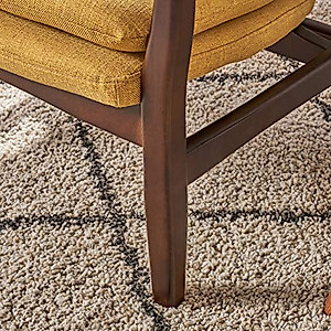 Christopher Knight Home Ventura Mid Century Modern Fabric Club Chair, Mustard, 31.25D x 26.25W x 32.75H Inch