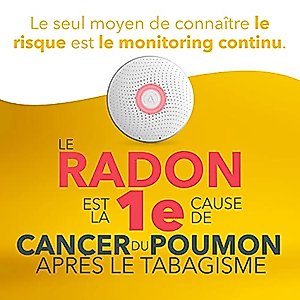 Airthings Wave 1st Generation - Smart Radon Detector with free app – Easy-to-Use – Temp and Humidity – Accurate – No Lab Fees – Battery Operated