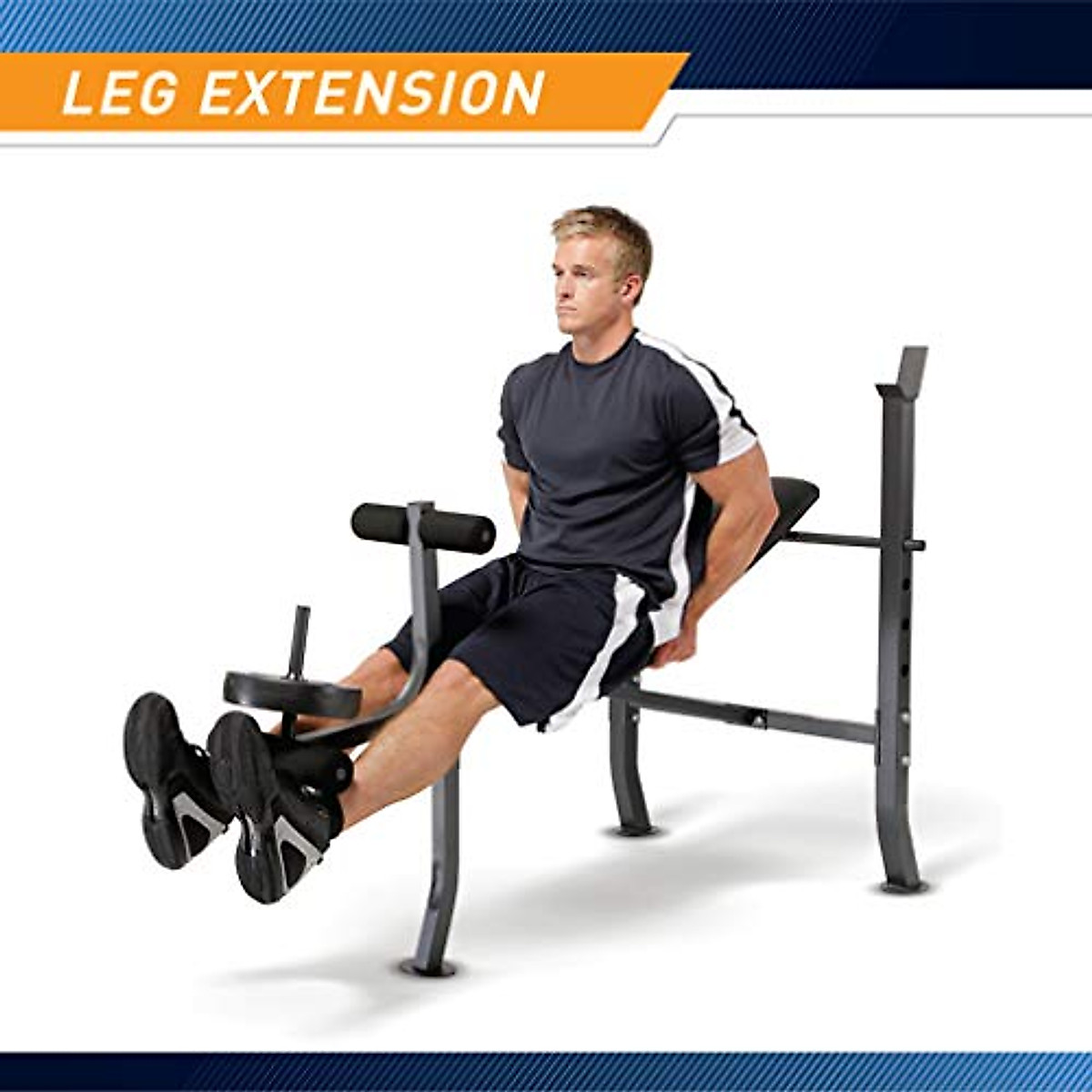 Marcy MD-2082W Diamond Elite MD Standard Bench with 100 lb. Weight Set