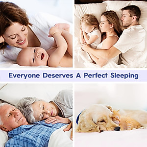 ABENE Mattress Topper King for Back Pain Relief, Extra Thick Mattress Pad Pillowtop, Soft Mattress Protector Cover with 8"-21" Deep Pocket, Overfilled Down Alternative Filling (White, King)