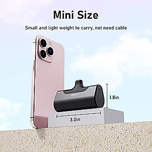 iWALK LinkPod 4 Portable Charger Power Bank 4500mAh 【3 Pack】 Small and Cute Battery Pack Compatible with iPhone 14/14Plus/13/13 Pro/13 Pro Max /12/12 Pro/12 Pro Max/11 Pro/XR/X/8/6s，Airpods and More