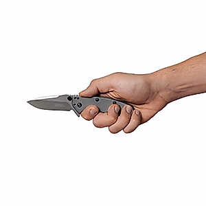 Kershaw Cryo Knife, 2.75" Stainless Steel Drop Point Blade, Assisted Opening Everyday Carry Pocket Knife