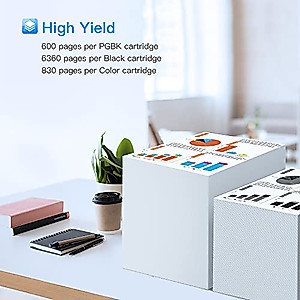 LxTek Compatible Ink Cartridge Replacement for Canon PGI-280XXL CLI-281XXL PGI 280 XXL CLI 281 XXL to Compatible with PIXMA TR8520 TS8322 TS9120 TS6220 TS9520 TS8220 TS9521C TS6120 TS8120 (5-Pack)