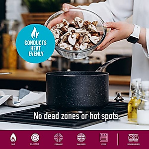 Granitestone Pro Pots and Pans Set 13 Piece Hard Anodized Premium Chef’s Cookware with Ultra Nonstick Diamond & Mineral Coating, Stainless Steel Stay Cool Handles Oven Dishwasher & Metal Utensil Safe