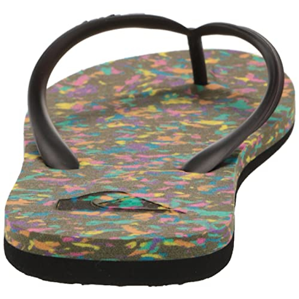 Quiksilver Men's Molokai Recycled 3 Point Sandal Flip Flop, Black/Blue/Black, 7