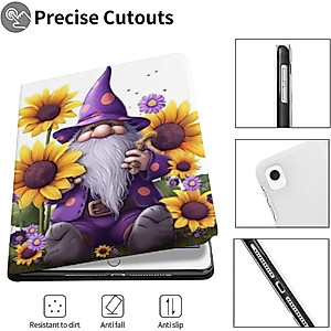 Butterfly Gnome Case for iPad 7th And iPad 8th And iPad 9th Gen [10.2 Inch],iPad Air 3rd 10.5''(2019),iPad Pro 2nd 10.5''(2017) with Pencil Holder, Protective Case with Soft TPU Back, Auto Sleep/Wake