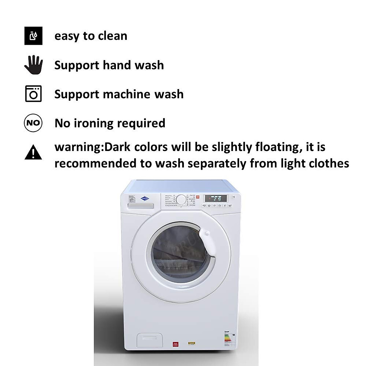 HAORUI 6pcs Stretch Tablecloth 6ft Spandex Table Cover for Craft Exhibitions Wedding Party Show (6ft White)