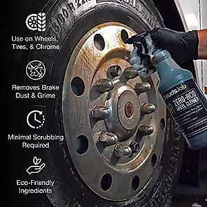 Suds Lab XA Zero-Acid Wheel Cleaner - Cleans Brake Dust and Grime for Car Rims and Tires - Safe on Chrome, Alloy and Aluminum Rims - 64 oz