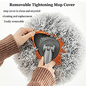 Mops for Floor Cleaning, Cleaning Mop 360 Degree Rotatable Adjustable Microfiber Extendable Wall Cleaning Mop with Long Handle Wall Mop Cleaner for Floor Ceiling Window Wall