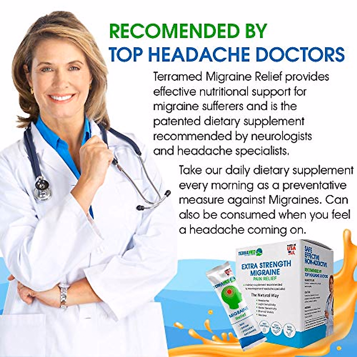 Terramed Just Think Comfort Migraine Relief, Migraine Headache Relief – Homeopatic Medicine to Help Prevent Pain, Nausea, Sensitivity & Auras from Tension & Chronic Strain