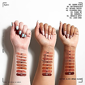 NYX PROFESSIONAL MAKEUP Butter Gloss Brown Sugar, Non-Sticky Lip Gloss - Sugar High (Peachy Light Nude)