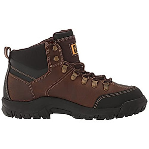 Cat Footwear Men's Threshold Waterproof Soft Toe Work Boot, Real Brown, 8.5