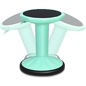 Byroce Kids Adjustable Wobble Stool, 24” Active Learning Classroom Seat, Non-Skid Wiggle Chairs Improve Posture, Focus & Help ADHD/ADD, Flexible Student Wobble Stool for Classroom Seating (Green)