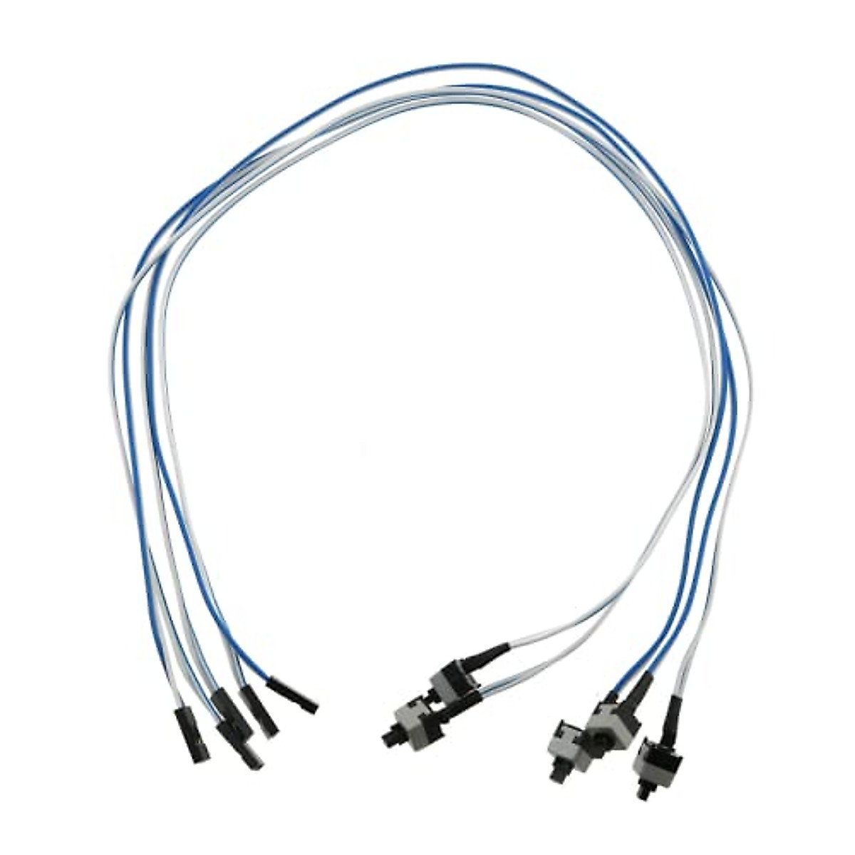 SJZBIN 5pcs ATX PC Motherboard Power Switch Cord Power Momentary Connector Cable 2 Pin SW Desktop Computer On Off Restart Button Power Cable 50cm