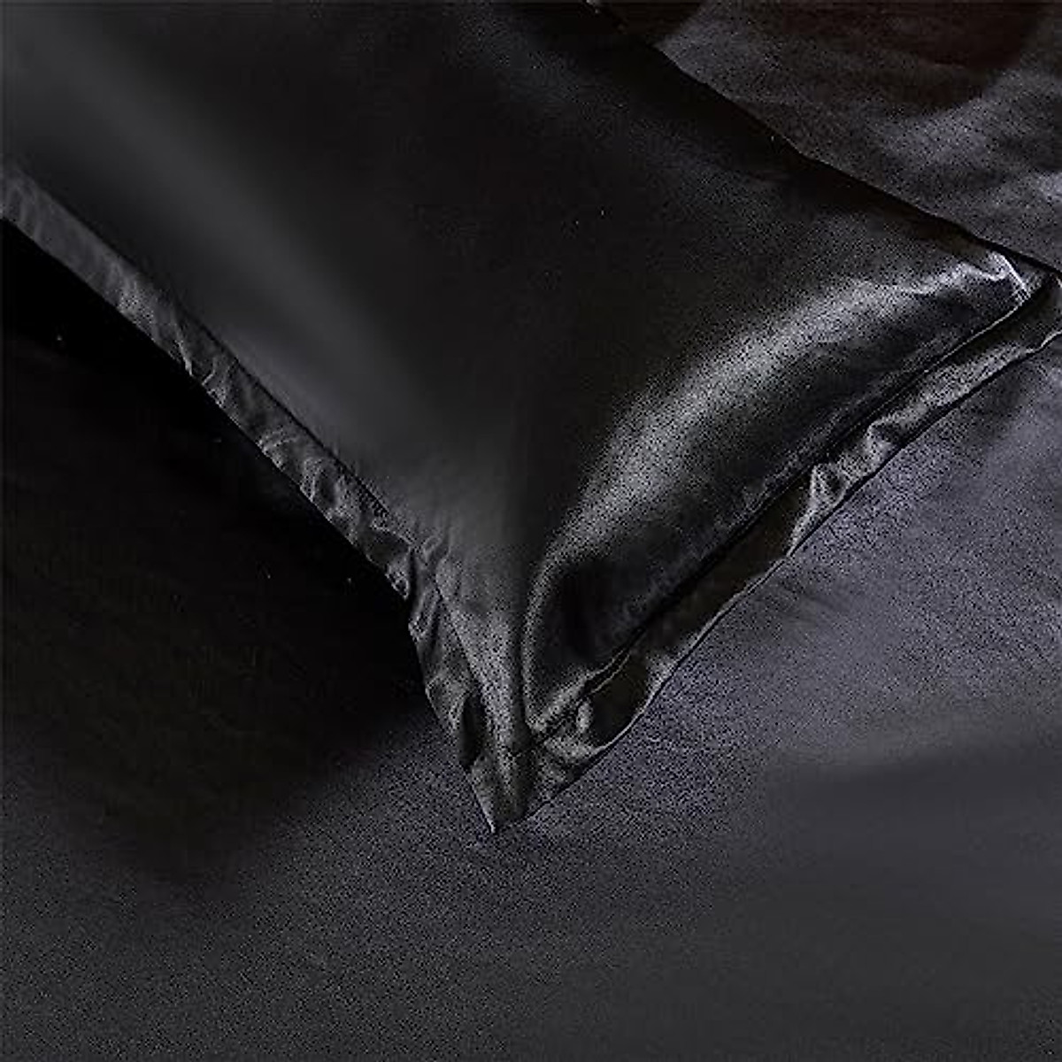 HOdo Home Satin Duvet Cover Twin Size, 3 Piece Silk Like Comforter Cover, Ultra Soft and Breathable Bedding Set with Zipper Closure & Corner Ties