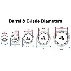 Olivia Garden Ceramic + Ion Speed XL Hair Brush, CIXL-55, 2 1/8"