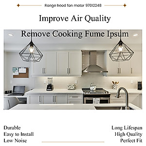 S97012248 Range Hood Fan Motor by PANDEELS, Compatible with Broan-NuTone and Ken-More Stove Fan - Replaces BP17 97012248 AP4527731 99080492 1172615 97005161 99080363 99080410 99080533