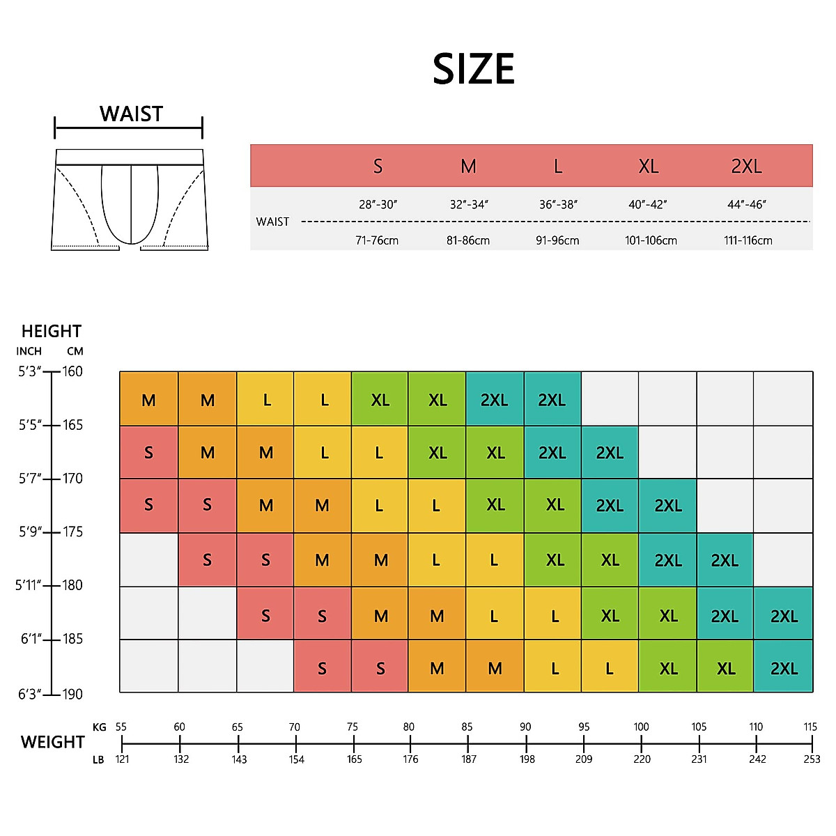 LUEXBOX Pocket Underwear for Men with Secret Hidden Pocket, Travel Boxer Briefs, Small Size 2 Packs (Blue)