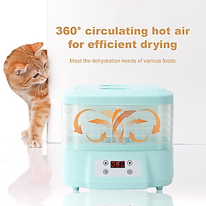 Freeze Dryer Machine for Home for Candy & Snacks 360° Airflow Food Dehydrator Machine With 6 Trays Food Freeze Dryer Machine for Home Freeze Dried Machine Candy For Beef Fruits