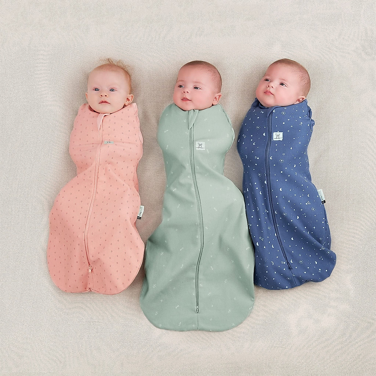 ergoPouch 1 tog Baby Sleep Sack 0-12 Months - Baby Sleeping Sack for Warm & Cozy Nights - Cocoon Swaddle Sack Baby Keeps Calm & Relaxed (Grey Marle)