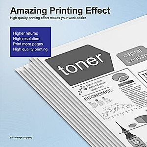 ALUMUINK TN-760 TN760 High Yield Black Toner Compatible Replacement for Brother TN760 TN760 2PK DCP-L2550DW, MFC-L2710DW L2750DWXL L2750DW Printer (TN7602PK