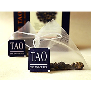 The Tao of Tea Jasmine Pearls Box Pyramid Sachets, 1.05 Ounce, Box of 15 Sachets