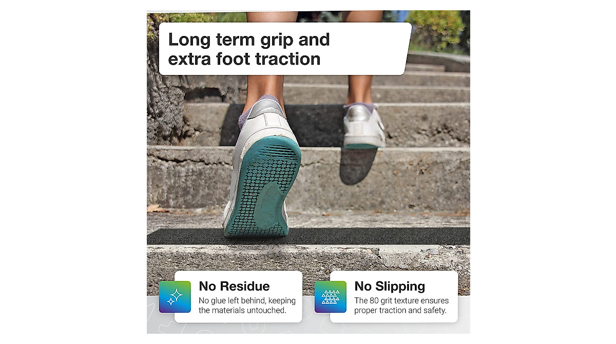 Heavy Duty Anti Slip Grip Tape - Waterproof Safety Tape for Outdoors