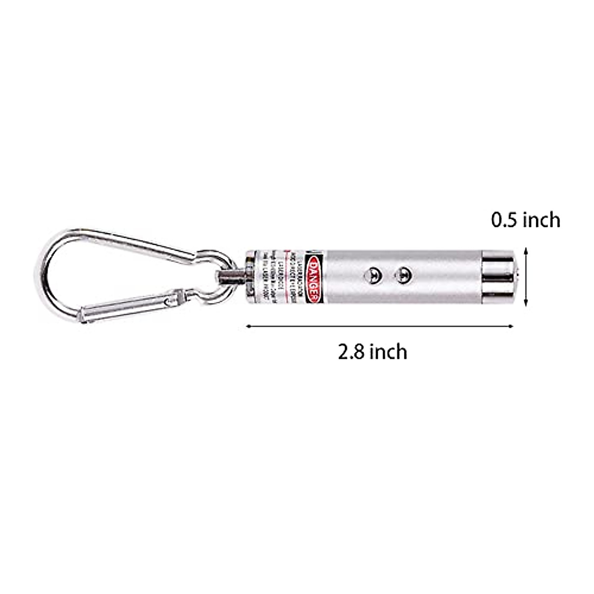 CHUQIANTONG 6PCS Mini Red Laser Pointer Cat Toy Interactive Training Tools White LED Torch Light Pet Supplies