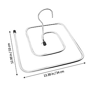 Yardwe 2pcs Spiral Shaped Laundry Drying Rack Stainless Steel Laundry Hanger Rotatable Quilt Blanket Hanger for Bed Sheet Towel