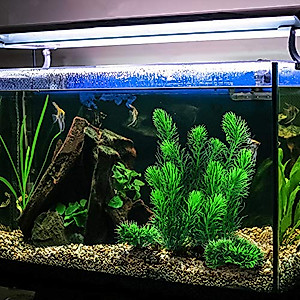 MyLifeUNIT Aquarium Plants, Artificial Aquarium Decorations for Fish Tank Decor, Pack of 4