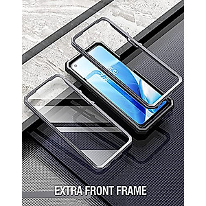 Poetic Guardian Series Case Designed for OnePlus Nord N200 5G, Full-Body Hybrid Shockproof Bumper Cover with Built-in Screen Protector, Black