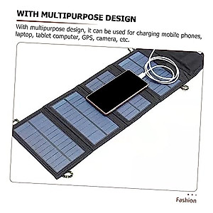 CLISPEED 4pcs Solar Panels USB a Charger Portable Cell Phone Charger Cargador C Charger for Car Portable Phone Charger USB Charger Practical Solar Panel Cloth Battery Yacht Boat