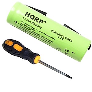 HQRP Battery works with Philips Norelco 3.7V Li-Ion 422203612390 3611290 3606410 1050CC 1050X 1059X 1280X 1280XCC 1250X 1250XCC 1260X 1290X QT4070 Razor/Shaver + Screwdriver