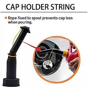 Gas Can Spout Replacement Universal Kit Leakproof Angle Nozzles Gasket Filter Screen Vent Cap Drill Bit for Old Style Gas Can Compatible with Midwest Blitz Gott Rubbermaind Essence Scepter Pack of 3