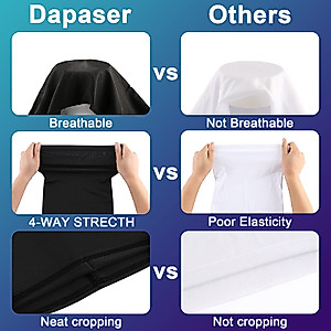 Dapaser 6 Pack Cooling Neck Gaiter Face Mask for Men Women Breathable Dust UV Protection Multifunctional Reusable Face Cover