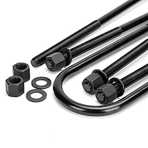 KSP 2" Rear Lift Block Set for F250 F350 Super Duty Trucks 1999-2024, 2in Rear Suspension Lift Kits Include 2pcs lift blocks and 4pcs U-bolts Compatible with Ford F-250 F-350 2WD 4WD Heavy Duty Pickup