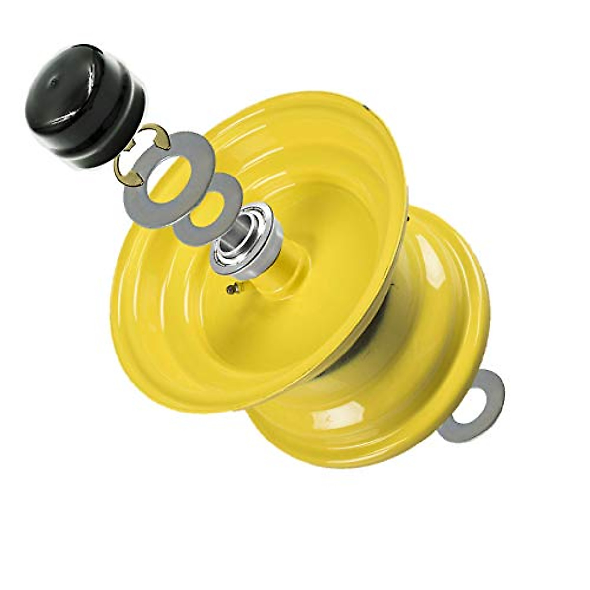 HD Switch Front Wheel Rim Bushing to Bearing Conversion Kit Replacement for AYP Husqvarna Craftsman Murray, Poulan Garden Tractor Mowers w/All Hardware