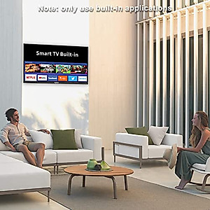 SYLVOX 55 inch Outdoor TV, 2000 nits Full Sun Outdoor Smart TV, 4K UHD Outside Television IP55 Weatherproof, Auto Brightness, ATSC & NTSC Tuner, Support Bluetooth & 2.4G WiFi, for Outside, Backyard