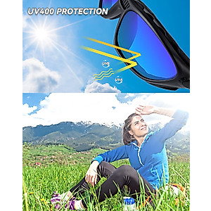 BEACOOL Polarized Sports Sunglasses for Men Women Youth Motorcycle Safety Driving Riding Military Goggles TAC Glasses