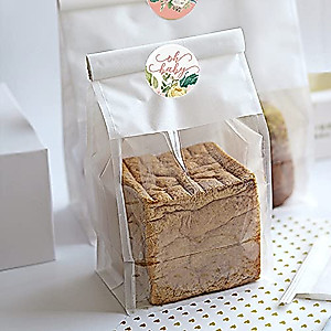 Baby Shower Favor Stickers-500 Packs- 1In Pink Flower Girls Spinkle Party Candy Stickers