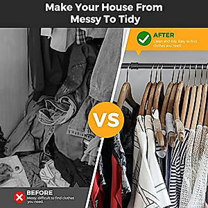 Home Expert Industrial Pipe Clothes Rack, 34 Inch Wall Mounted Clothes Rack Black Pipe Rack Heavy Duty Garment Bar Multi-Purpose Hanging Rod for Closet Storage Space Saving Clothing Rods 1 Pack