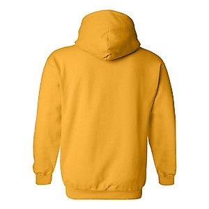 CreateMyTee | Emporia State University Hooded Sweatshirt (Gold, X-Large)