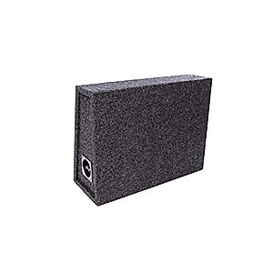 Bbox Single Sealed 10 Inch Subwoofer Enclosure - Pro Series Single Sealed Car Subwoofer Boxes & Enclosures - Premium Subwoofer Box Improves Audio Quality, Sound & Bass - Nickel Finish Terminals