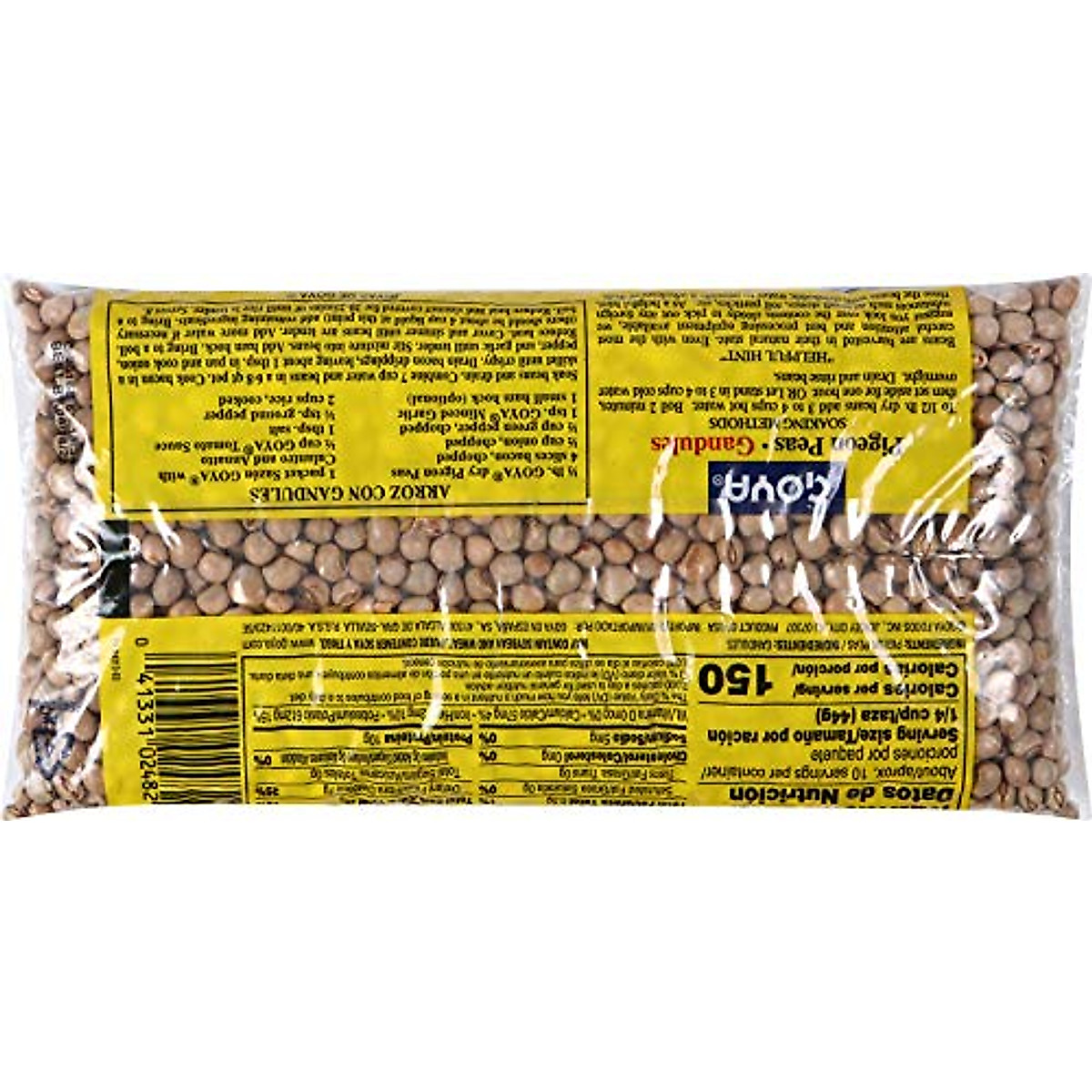 Goya Foods Pigeon Peas, Gandules, Dry, 16 Ounce (Pack of 24)
