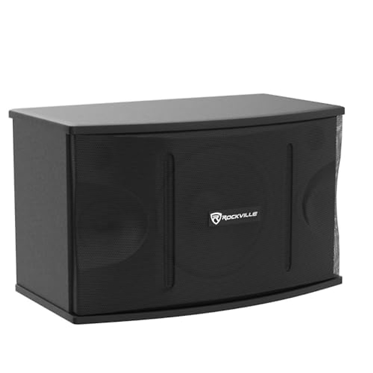 Rockville Pair 8" 3-Way 800 Watt Karaoke/Pro Speakers+Wall Brackets/MDF (KPS80), Black