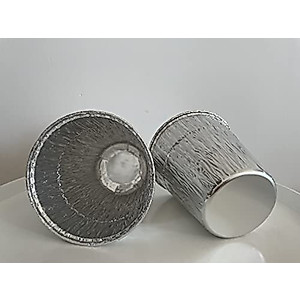 (20 Pack) Grease Bucket Liner Compatible with Garden BBQ Drip Bucket, Outdoor Camping Portable Bucket & Other Grill Bucket Accessories l 5.0” x 4.6” l Disposable Aluminum