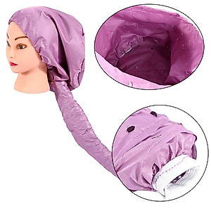 Foldable Hair Dryer Cap, Portable Soft Hair Drying Salon Cap with Heat for Hair Treatment, Beauty Steamer, and Haircare